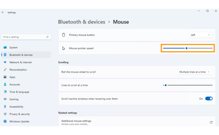 How to change scroll speed in Windows 11 - mousescrolltest - people ...